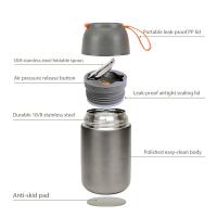 China 430ML 620ML Airtight Vacuum Food Container Safe And Healthy Stainless Steel Food Jar With Handle for sale