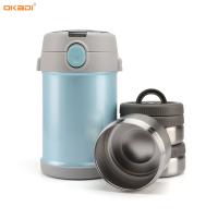 China Double-Layer Stainless Steel Vacuum Food Container Jar With Three Independent Compartments for sale
