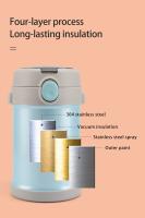 China Flask Set Vacuum Food Container Stainless Steel Insulated Thermos Food Jar for sale