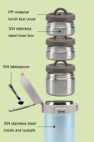 China Flask Set Vacuum Food Container Stainless Steel Insulated Thermos Food Jar for sale