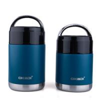 China Portable Double Wall Stainless Steel Vacuum Flask Food Container Thermos School Lunch Box for sale