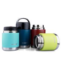 China Portable Double Wall Stainless Steel Vacuum Flask Food Container Thermos School Lunch Box for sale