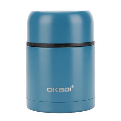 China 2020 hot selling Customized Logo Double Wall Stainless Steel Insulated Kids Food Container Flask for Keep Food hot for sale