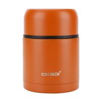China 2020 hot selling Customized Logo Double Wall Stainless Steel Insulated Kids Food Container Flask for Keep Food hot for sale