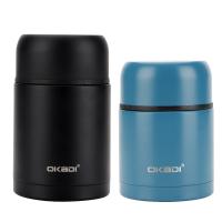 China 2020 hot selling Customized Logo Double Wall Stainless Steel Insulated Kids Food Container Flask for Keep Food hot for sale
