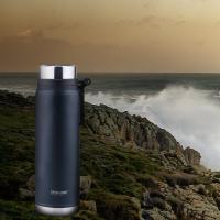 China 2022 750ml 900ml Double Wall travel vacuum insulated stainless steel thermos sports drinking water flask Keep hot cold for sale