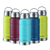 China Wide Mouth Coldest Vacuum Insulated Thermal Stainless Steel Sports Bottle Bottle With Steel Steel Handle Lid for sale