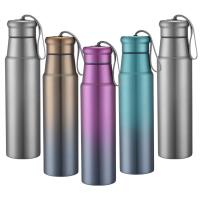 China Customized Thermos Double Wall Stainless Steel Thermos  Water Bottle Vacuum Flask with Handle for sale