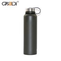 China 2022 Hot sell double wall stainless steel gym water bottle 900ml for sale