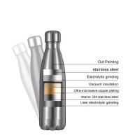 China 304SS Double Wall Stainless Steel Vacuum Flask Hot Shape Water Bottle 500ML for sale