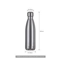 China 304SS Double Wall Stainless Steel Vacuum Flask Hot Shape Water Bottle 500ML for sale