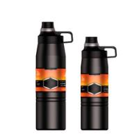 China Leak Proof Vacuum Insulated Stainless Steel Double Walled Sports Water Bottle 3 Lids Thermo Mug Metal Canteen Straw Lid for sale