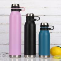 China 750ml Thermoskanne double wall stainless steel vacuum flask water bottles for sale
