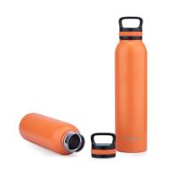 China 21oz Orange Blue Thermos Flask Yongkang Vacuum Bottle, Double Wall Stainless Steel Vacuum Flask Water Bottles Black & Silver for sale