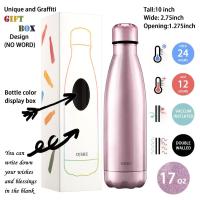 China Private Label Custom Double Wall Stainless Steel Vacuum Flasks Thermos For Travel for sale
