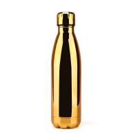 China 2019 New Arrivals Slim Alkaline Stainless Steel Water Bottle With UV Gold Color Painting  500ml for sale
