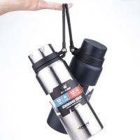 China Insulated vacuum Thermo Bottle 22oz with cup lid Leakproof stainless water flask for coffee hot and cold drink for sale