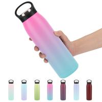 China ODM Custom Logo And Color Thermal Drink Bottle Double Wall Vacuum Insulated Stainless Steel Water Bott 750ML for sale