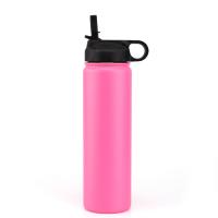 China Multiple Lid Customized Replace The Lid Double Wall Stainless Steel Vacuum Insulated Sport Water Bottle for Gym for sale