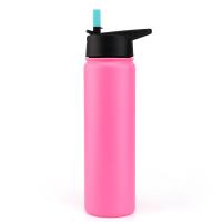 China Multiple Lid Customized Replace The Lid Double Wall Stainless Steel Vacuum Insulated Sport Water Bottle for Gym for sale