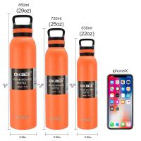 China Custom Design Large Thermos Flask Bpa Free Insulated Hot Vacuum 304 Stainless Steel Flask 750ml for sale