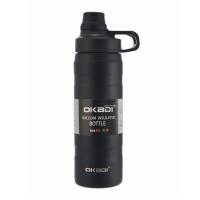 China 2019 wholesale vacuum insulated water bottle stainless steel flask with straw for sale