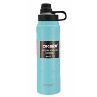China 2019 wholesale vacuum insulated water bottle stainless steel flask with straw for sale