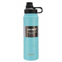 China 2019 wholesale vacuum insulated water bottle stainless steel flask with straw for sale
