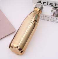 China Lowr MOQ Selling 500ML  UV Gold Color Stainless Steel Vacuum Thermos Mug CUP In Stock for sale
