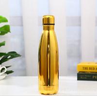 China Lowr MOQ Selling 500ML  UV Gold Color Stainless Steel Vacuum Thermos Mug CUP In Stock for sale