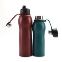 China OKADI 20oz 304 SS Drink Water Bottle Sport Stainless Steel Vacuum Flask Water Bottle with Rope for sale