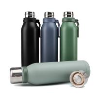 China 700ml High Quality Double Wall Stainless Steel Vacuum Insulated Drinking Water Bottle Wholesale Metal Flasks for sale