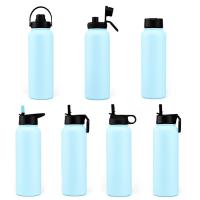 China Aquaflask Tumbler Wholesale Various Lid Designs Vacuum Insulated Sports Water Bottle  With Straw for sale