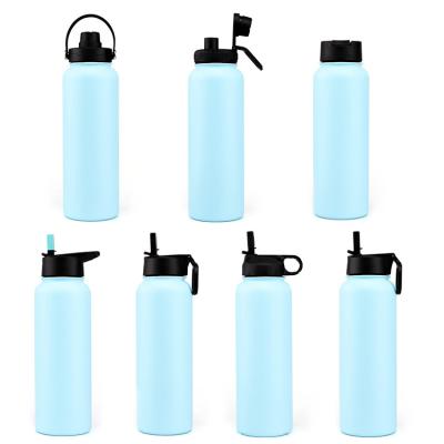 China Aquaflask Tumbler Wholesale Various Lid Designs Vacuum Insulated Sports Water Bottle  With Straw for sale
