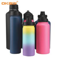 China Aquaflask Tumbler Wholesale Various Lid Designs Vacuum Insulated Sports Water Bottle  With Straw for sale