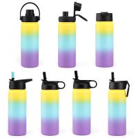 China Hot Sale OEM Double Wall Vacuum Flask Insulated Stainless Steel Water Bottle With Customer Logo 15oz  18oz 32oz for sale