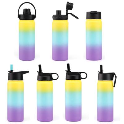 China Hot Sale OEM Double Wall Vacuum Flask Insulated Stainless Steel Water Bottle With Customer Logo 15oz  18oz 32oz for sale