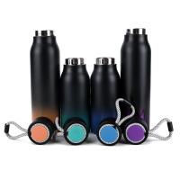 China 2020 Yongkang OKADI New 304 Stainless Steel Double Wall Thermos Leak Proof Hot Water Bottle With Rope for sale