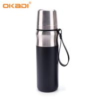 China New Arrival 600ML Bullet Shape Stainless Steel Insulated Thermal Vacuum Flask Outdoor Thermos for sale