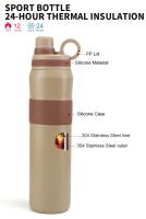 China Keep Hot Cold Leak-Proof Stainless Steel Vacuum Insulated Water Bottle, Reusable Bpa Free Metal Sport Flask Bottles with Handle for sale