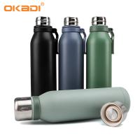 China 700ml Customization Hot Sell Convenient and Simplicity Steel Vacuum insulated Sports travel Water Bottle Metal Thermos Flask for sale