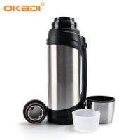 China Wholesale 2L Large Capacity Steel Insulated Vacuum Thermos Travel Pot with Handle for sale