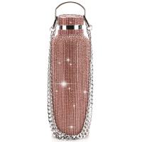 China Multiple capacity design SS Double Wall Insulated Vacuum Glitter Water Bottle Perfume BOttle Diamond Crystal Water Bottle for sale