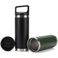 China New Design Custom Vacuum Insulated Double Wall Stainless Steel Coffee Travel Mug Insulated Tumbler with Lid for sale