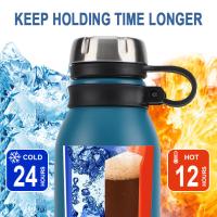 China Eco Friendly Double Wall Stainless Steel Vacuum Sport Bottle Insulated Water Cups for sale