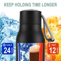 China 20oz Double Wall Stainless Steel Vacuum Thermos Sport Bottle Insulated Water Cup with Handle for sale