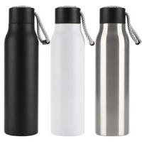 China 20oz Double Wall Stainless Steel Vacuum Thermos Sport Bottle Insulated Water Cup with Handle for sale