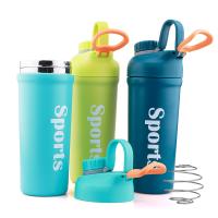 China Eco Friendly Stainless Steel Vacuum Flask Sport Bottle Insulated Protein Shaker Bottle for sale