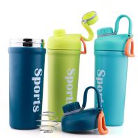 China Eco Friendly Stainless Steel Vacuum Flask Sport Bottle Insulated Protein Shaker Bottle for sale