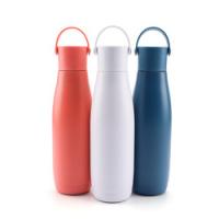 China Eco Friendly Double Wall Stainless Steel Vacuum Flask Sport Water Bottle with Handle for sale